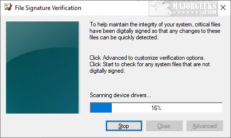 How to Verify if System Files and Drivers are Digitally Signed in Windows - MajorGeeks